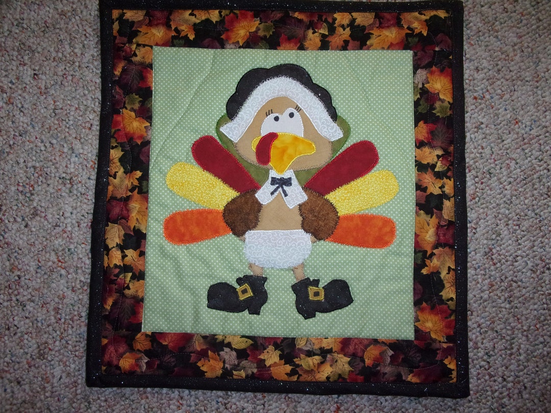 Lady Turkey Quilt for Wall or Table - Etsy