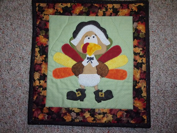 Lady Turkey Quilt for Wall or Table - Etsy