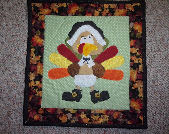 Lady Turkey Quilt for Wall or Table - Etsy