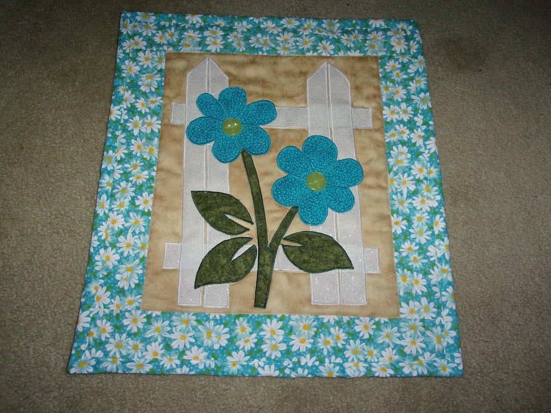 Forget Me Not Quilt for Wall or Table - Etsy