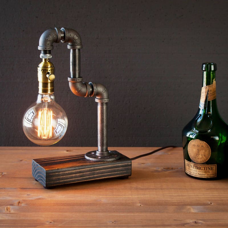 Rustic Desk Lamp - Etsy
