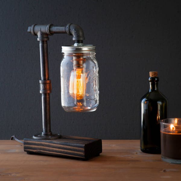 Mason Jar Lamp - Etsy