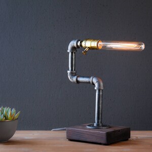 Table Lamp-desk Lamp-edison Steampunk Lamp-rustic Home Decor-gift for ...