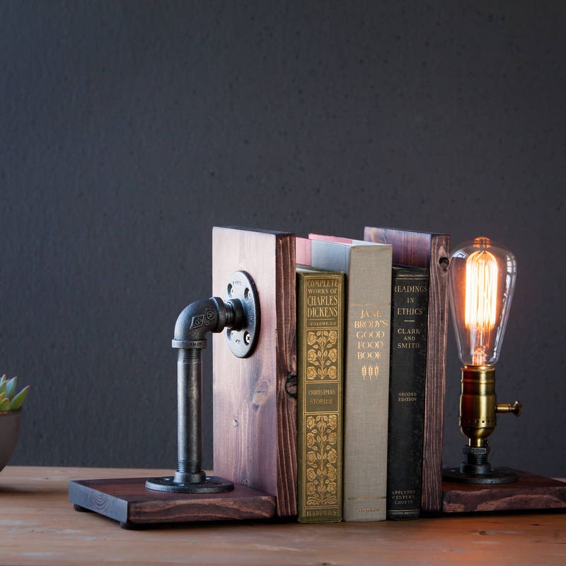 Bookend Lamp - Etsy