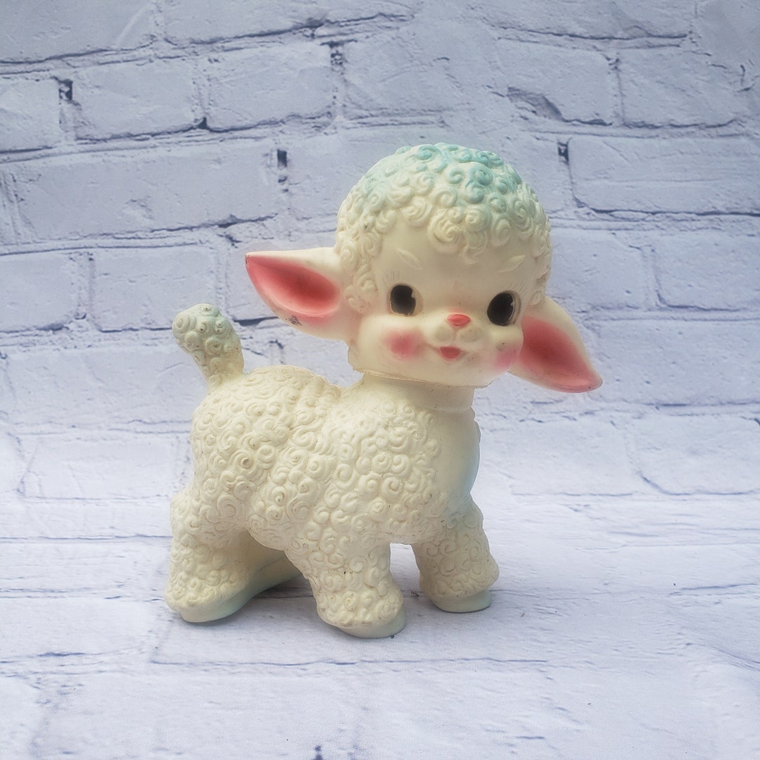 Vintage 1955 Sun Rubber Lamb Squeak Toy for Baby - Etsy