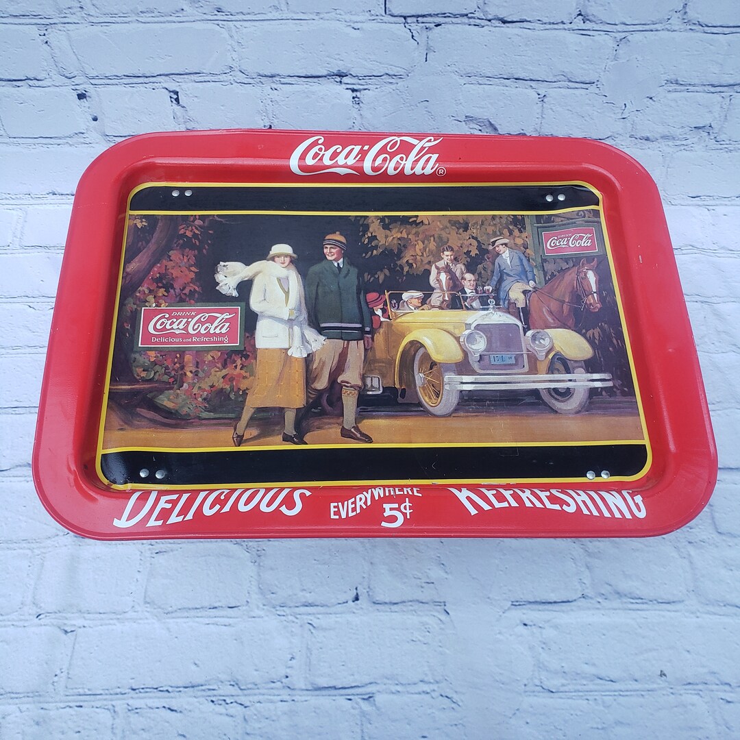Vintage 1987 Coca Cola TV Fold-out Lap Tray Touring Car - Etsy