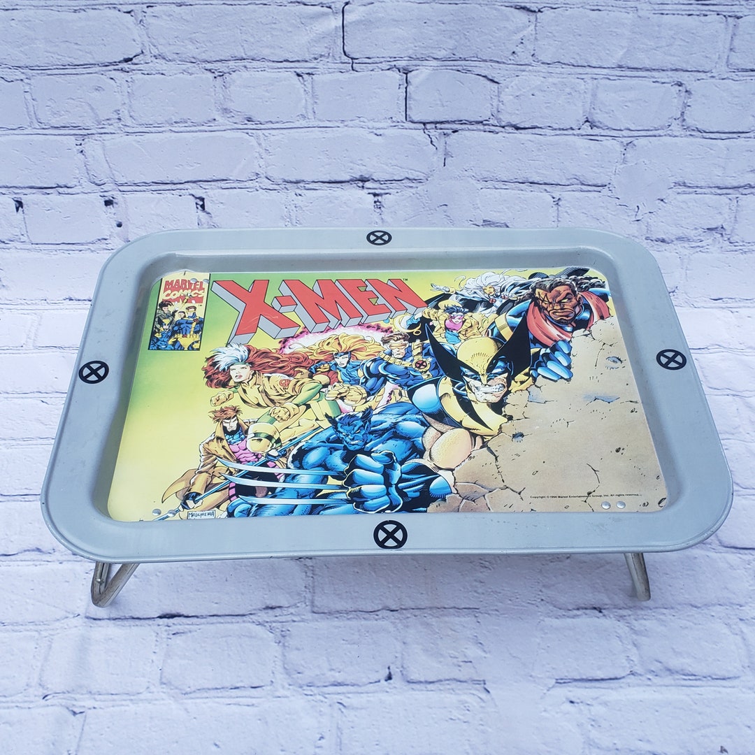 Vintage 1994 Marvel Comics X-men Metal TV Lap Tray With Fold-out Legs ...