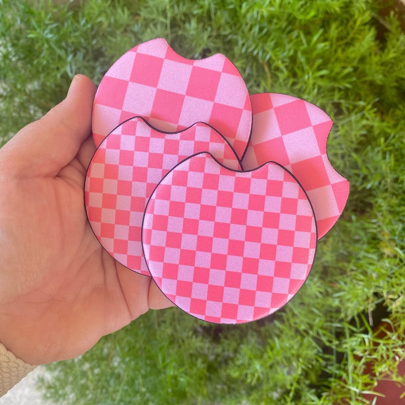 Hot Pink Coasters - Etsy