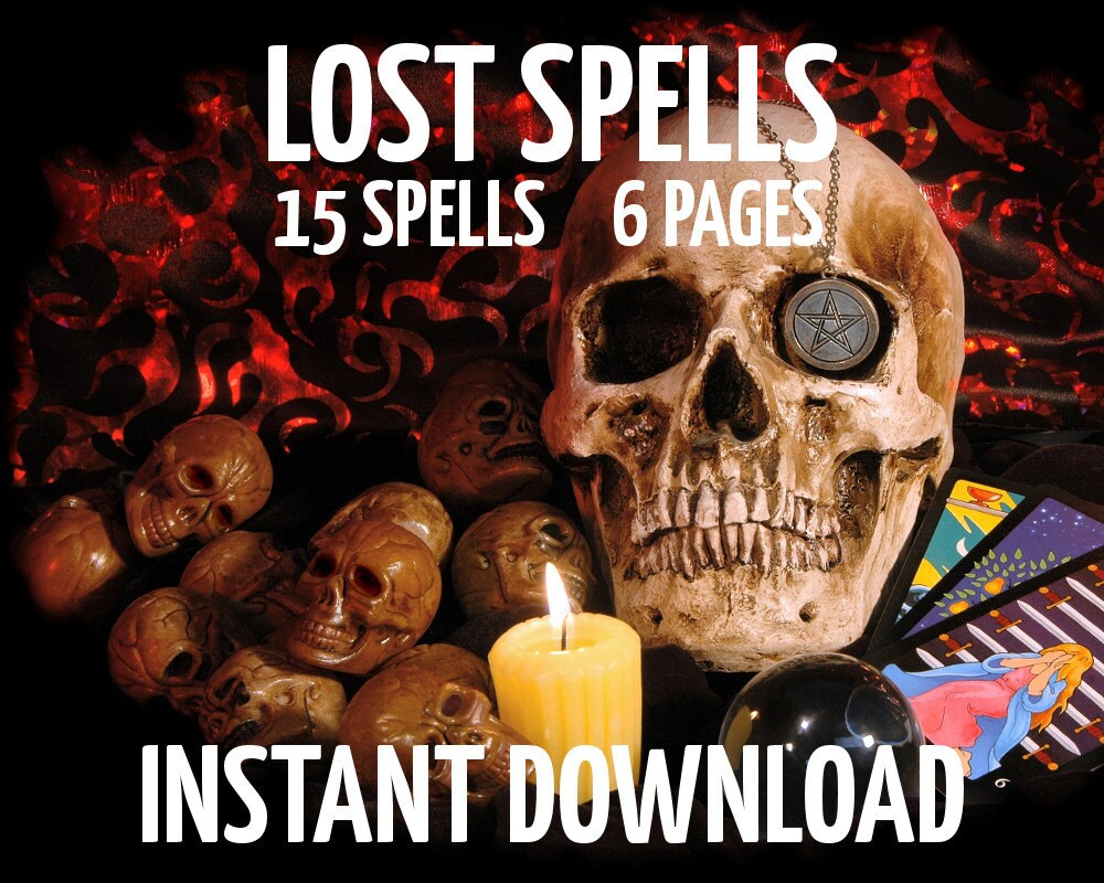 5 Book of Shadows Pages on Lost Spells Witchcraft Wicca - Etsy