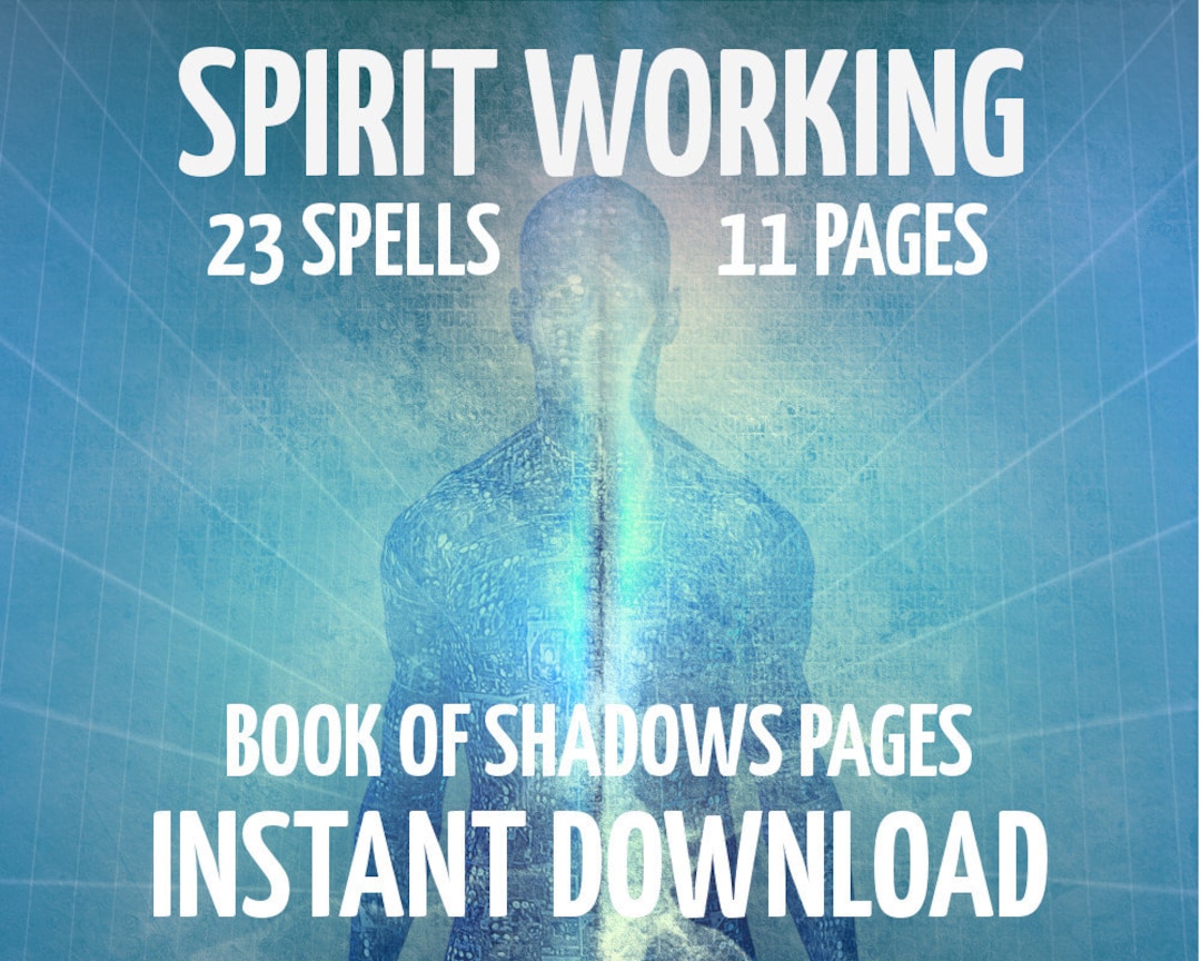 11 Book of Shadow Pages on Spirits, Wicca, Witchcraft, BOS Pages ...