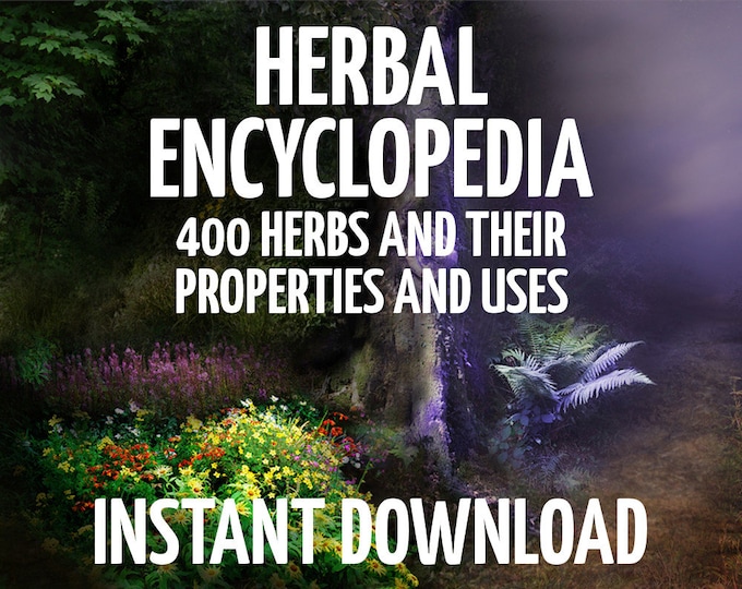 14 Pages, 400 Herbs and Their Magical Properties, Book of Shadows Pages ...