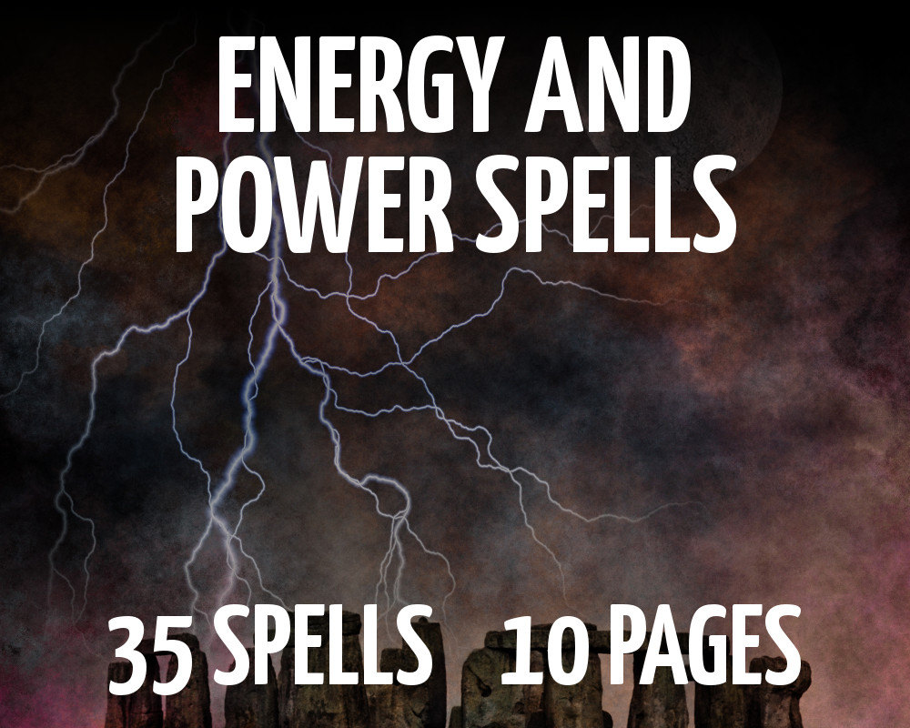 10 Energy Spells Book of Shadows Pages Witchcraft Wicca | Etsy