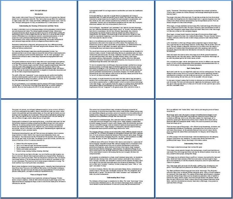 How to Cast Spells Spell Casting Guide Wiccan Witchcraft | Etsy