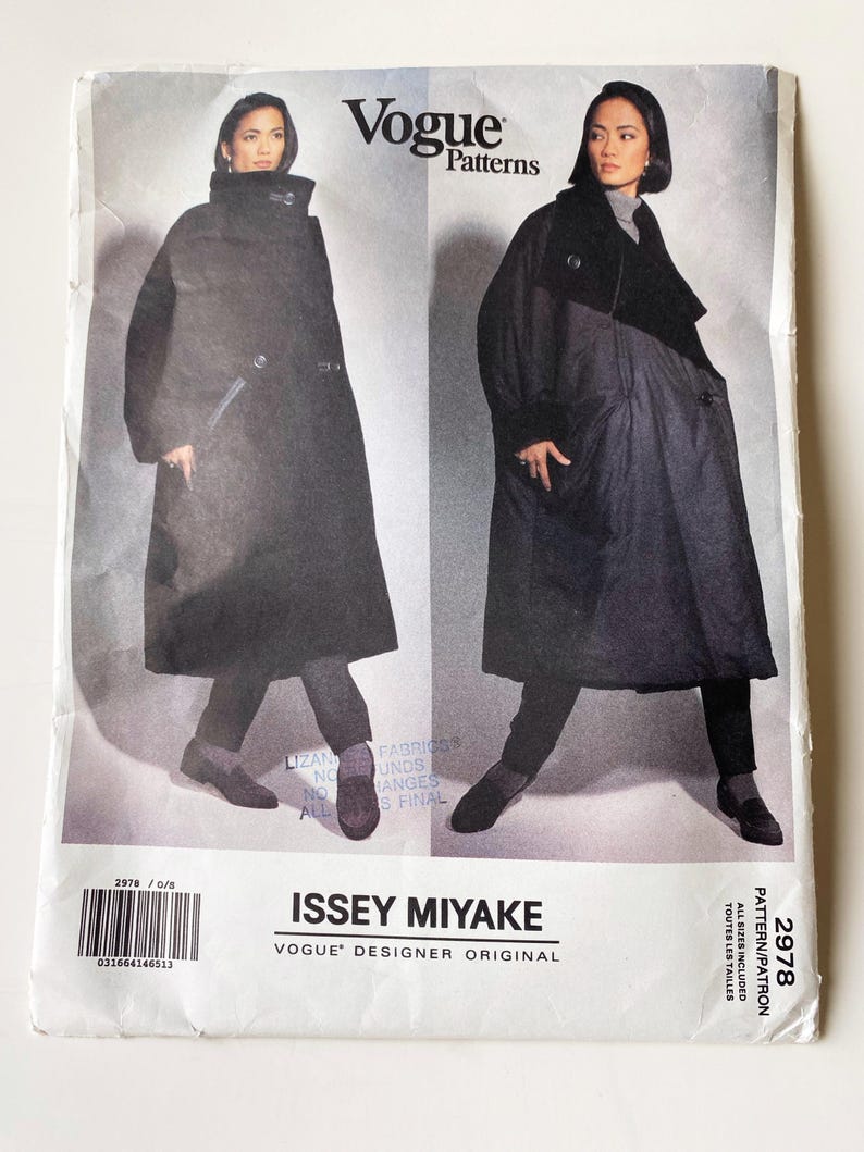 Vogue Issey Miyake Coat Pattern (uncut) - Etsy