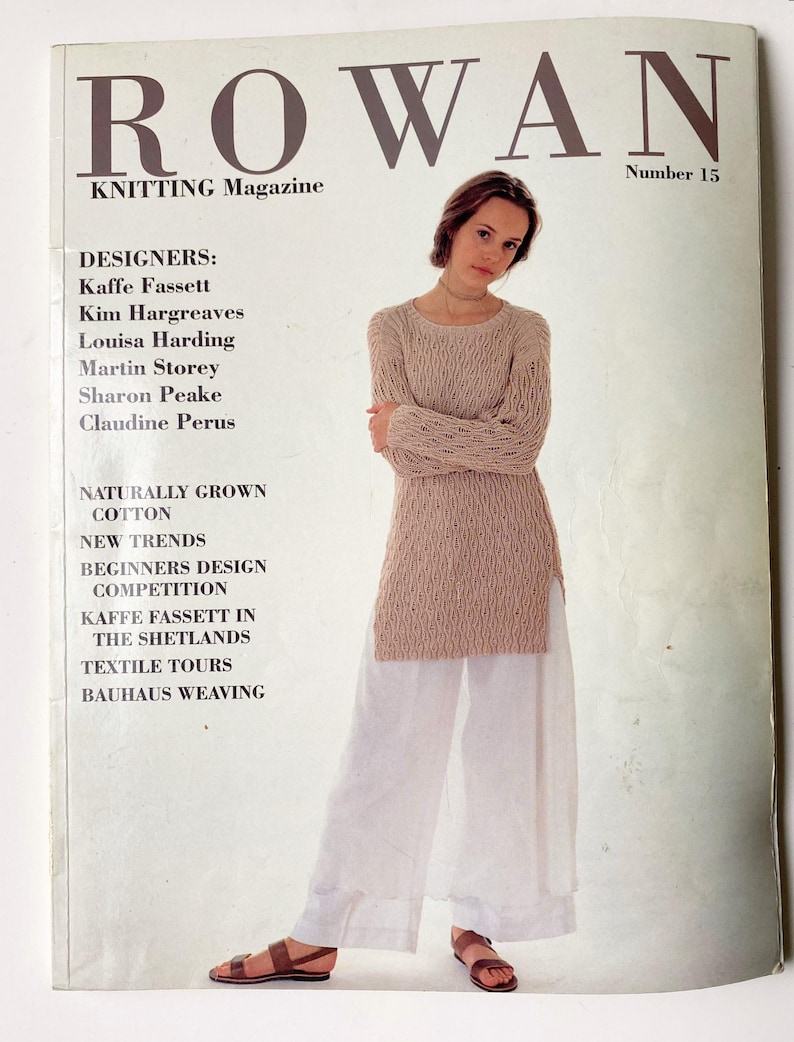 Rowan Knitting Magazine Number 15 - Etsy