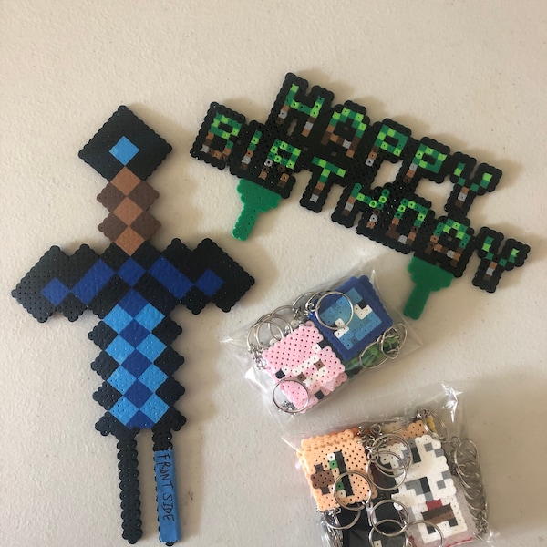 Mincraft Cake Toppers - Etsy