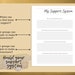 Support System Printables | Vision Board Activity | Self Help Journal ...