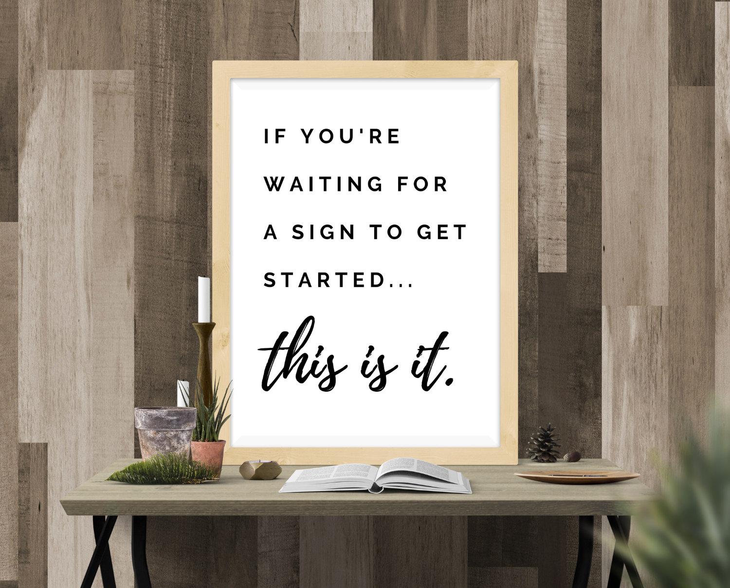 Inspirational Wall Art | Vision Board Quotes | Home Decor | Word Art ...