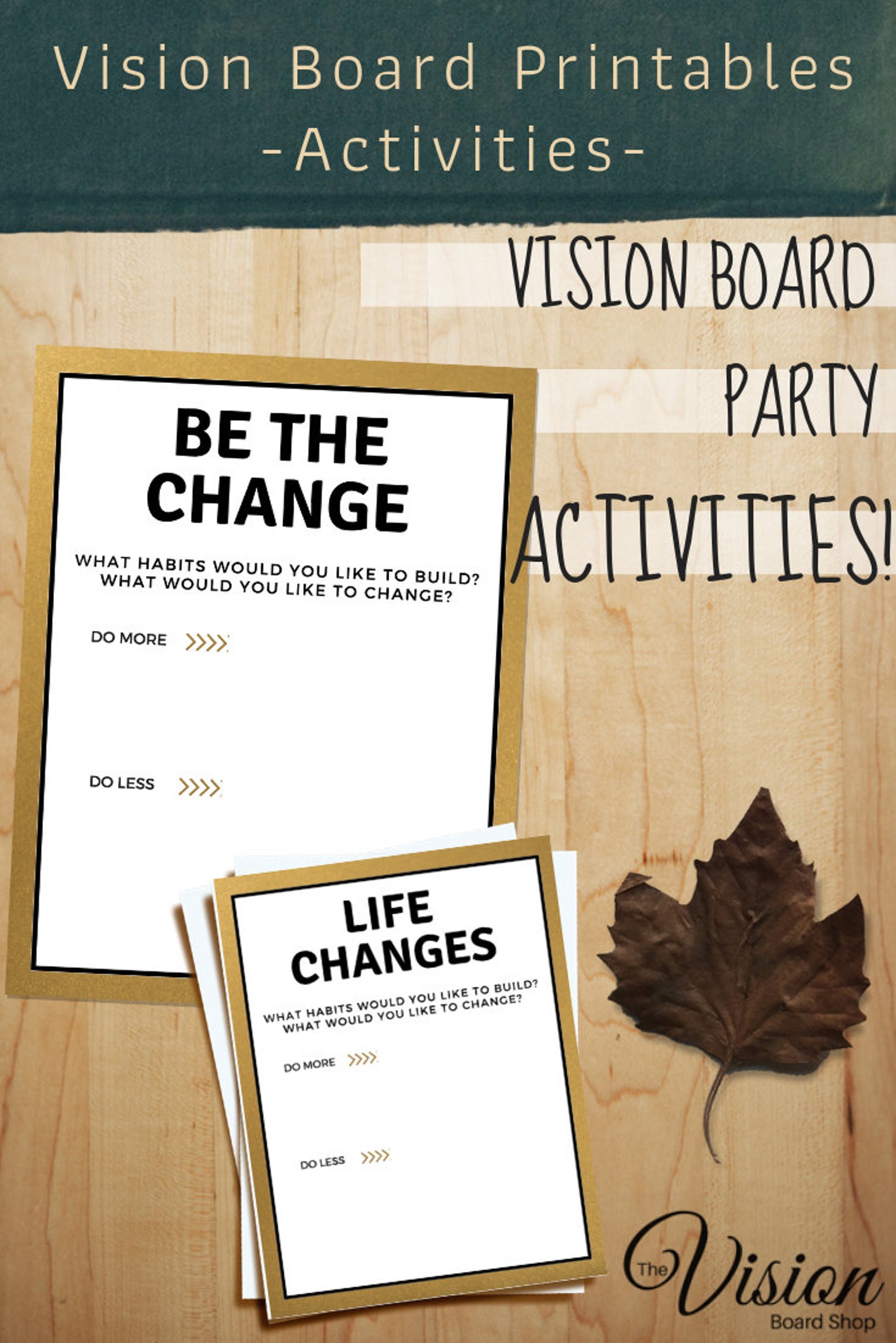 Vision Board Party Activities | Goal Setting Activities | Goal ...
