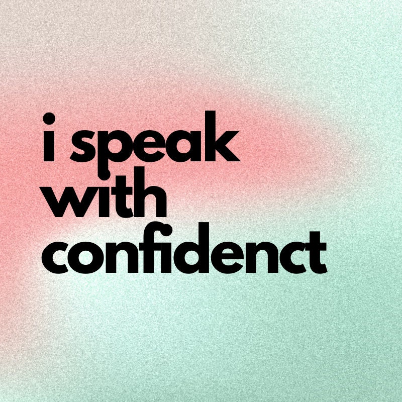 Public Speaking Affirmation Cards | Goal Cards | Vision Board ...