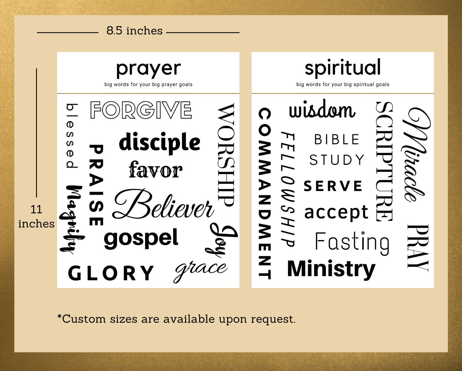 Prayer Vision Board Printables | Spiritual Words | Vision Board Words ...