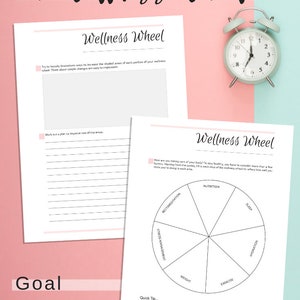 Wellness Wheel | Goal Setting | Printables | Personal Development ...