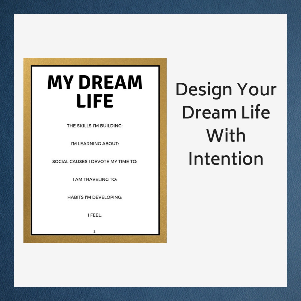 Custom Logo Vision Board Activities | Goal Setting Printables | Dream ...