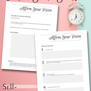Create an Affirmation | Self Discovery | Self Help Printables | Daily ...