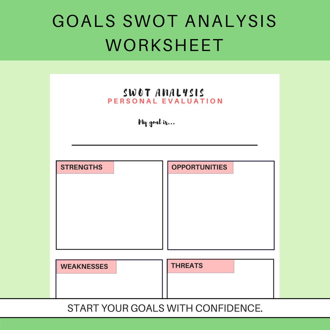 Goals SWOT Analysis | Goal Planning | Goal Setting | Goal Planner ...