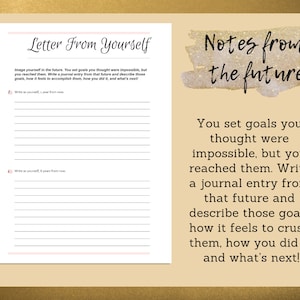 Vision Board Printable | Letter From Yourself | Goal Setting | Vision ...