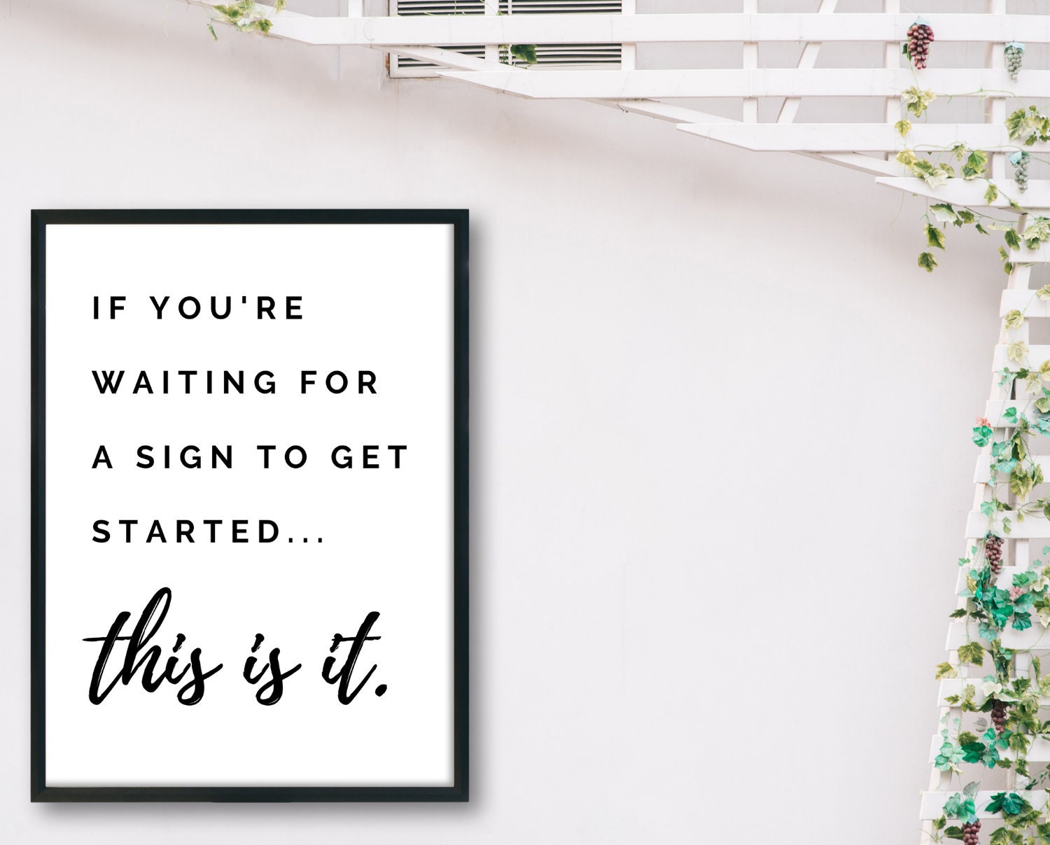 Inspirational Wall Art Vision Board Quotes Home Decor - Etsy