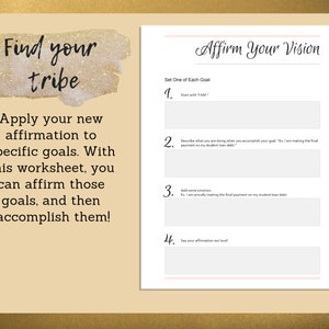 Create an Affirmation | Self Discovery | Self Help Printables | Daily ...