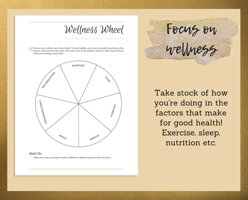 Wellness Wheel | Goal Setting | Printables | Personal Development ...