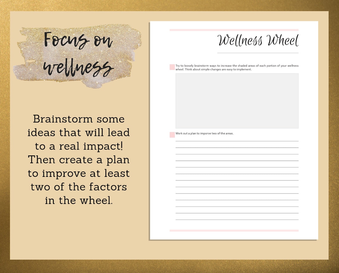Wellness Wheel | Goal Setting | Printables | Personal Development ...