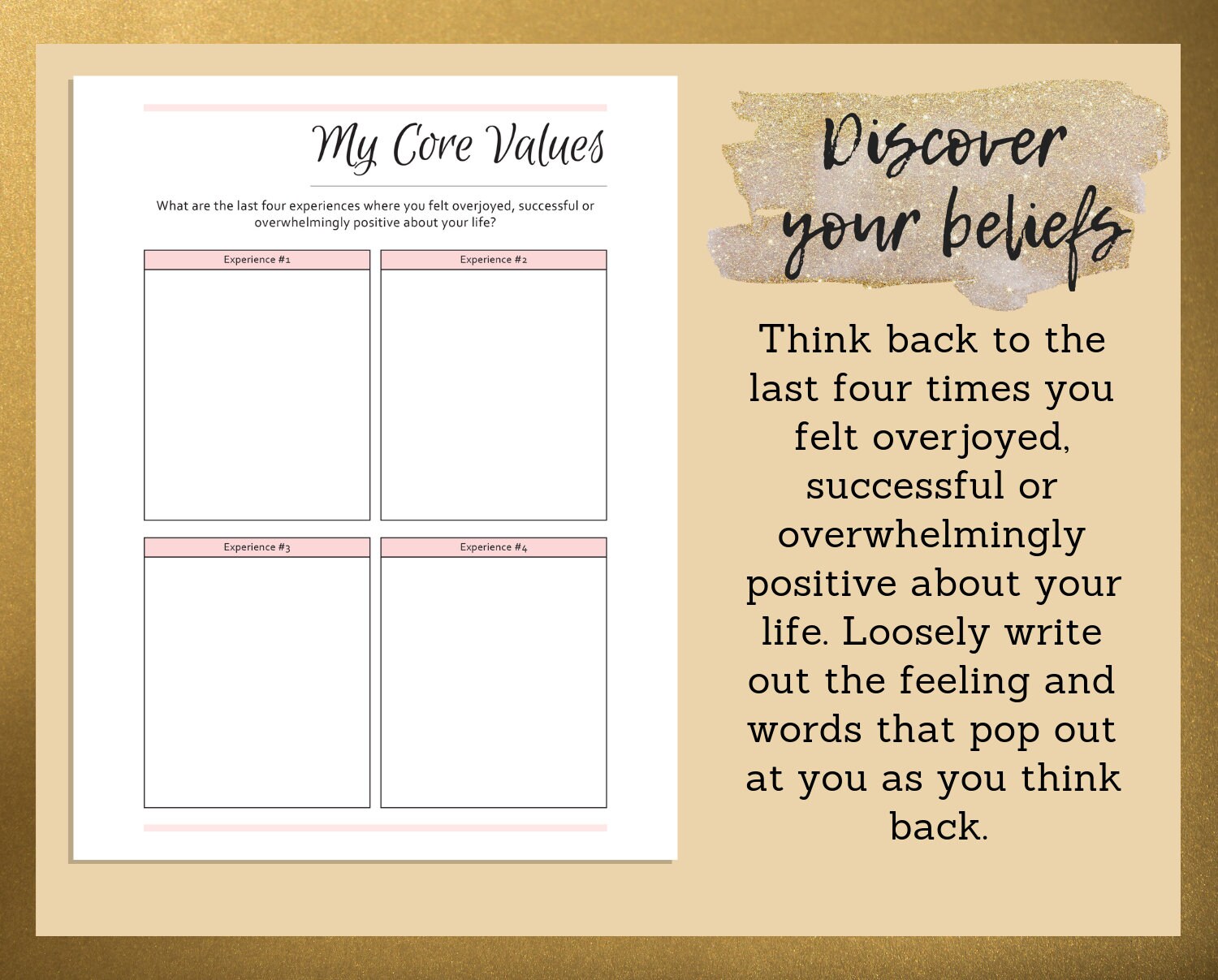 My Core Values Printables Vision Board Activity Self Help Etsy Australia My Core Values Printables Vision Board Activity Self Help Etsy Australia