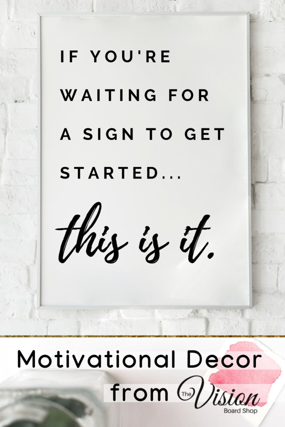 Inspirational Wall Art Vision Board Quotes Home Decor - Etsy