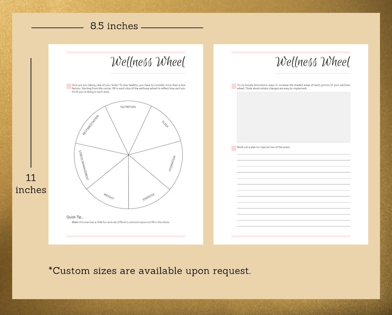 Wellness Wheel | Goal Setting | Printables | Personal Development ...