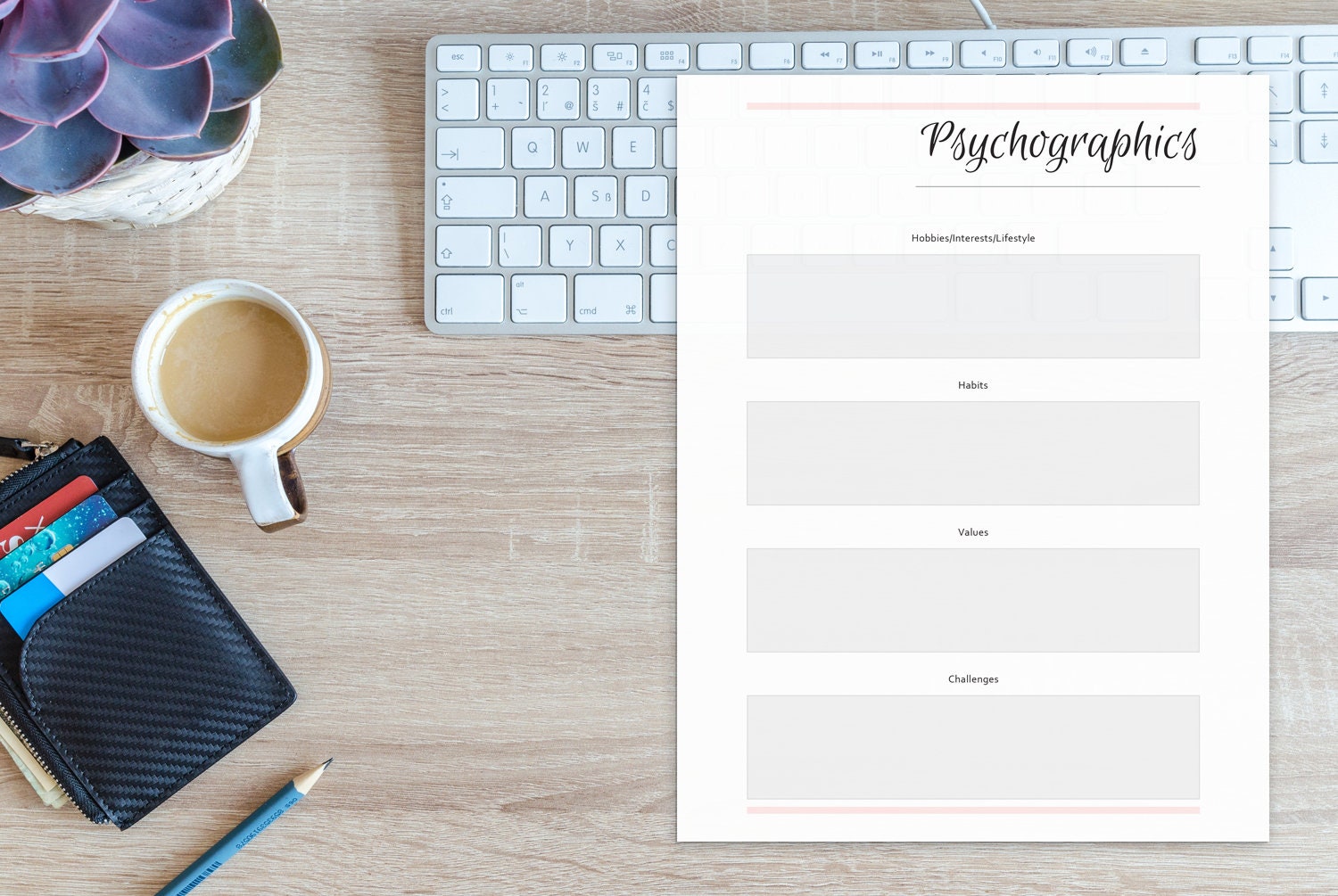 Marketing Printables | Target Audience Printables | Vision Board ...