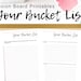 Vision Board Printable Your Bucket List Goal Setting Printable Goals ...