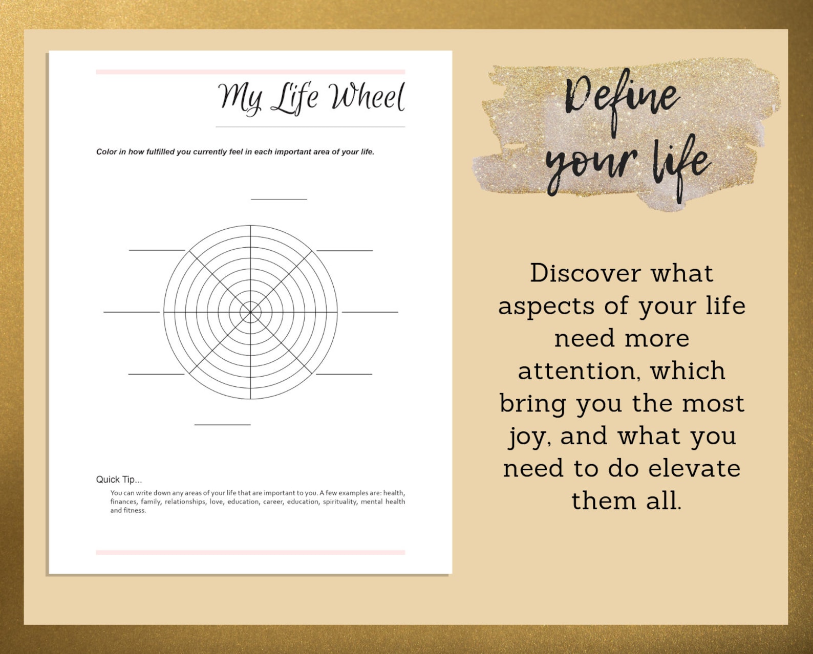 My Life Wheel | Goal Setting | Printables | Personal Development ...