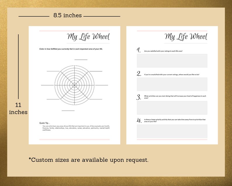 My Life Wheel | Goal Setting | Printables | Personal Development ...