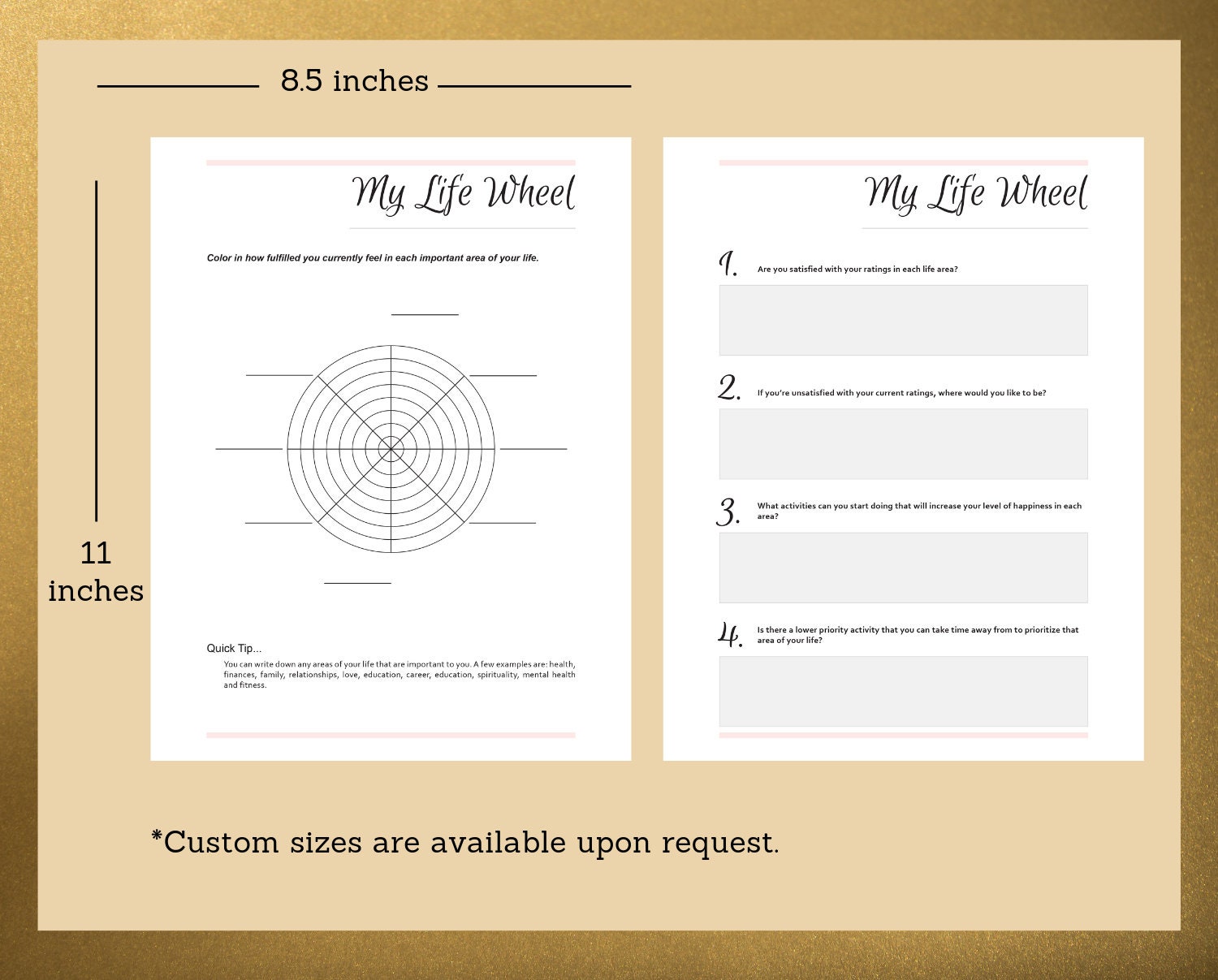My Life Wheel | Goal Setting | Printables | Personal Development ...