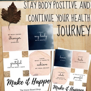 Vision Board Health Affirmation Cards | Goal Cards | Vision Board ...
