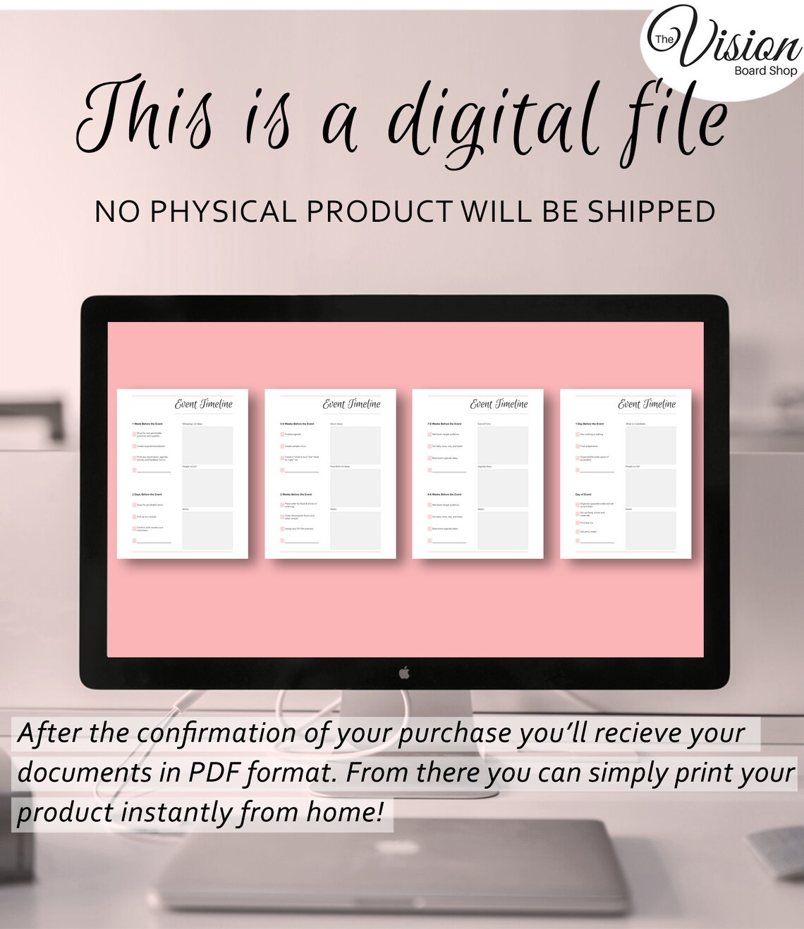 Event Timeline Printables | Vision Board Activity | Self Help Journal ...