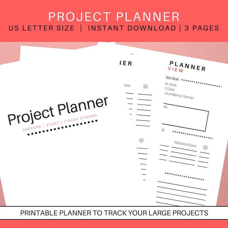 Project Planner | Project Tracker | Progress Tracker | Action Planner ...