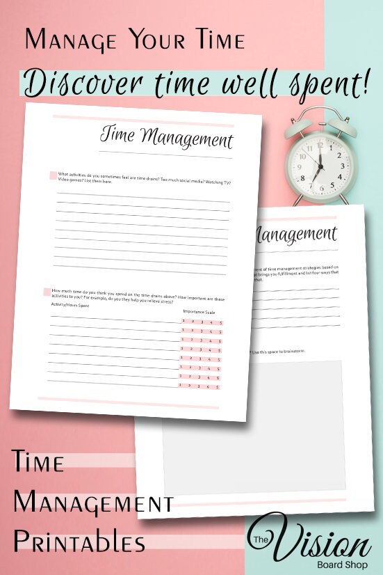 Time Management | Personal Development Printable | Vision Board ...