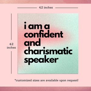 Public Speaking Affirmation Cards | Goal Cards | Vision Board ...