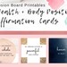 Vision Board Health Affirmation Cards Goal Cards Vision Board ...