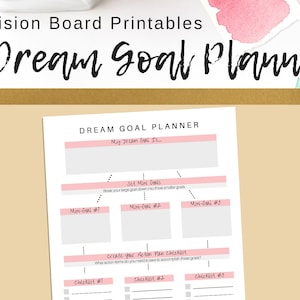 Dream Goal Planner Printable | Goal Setting Printable PDF | Goals ...