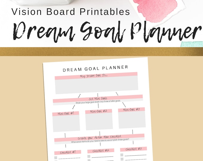 Vision Board Party Activities | Goal Setting Activities | Goal ...